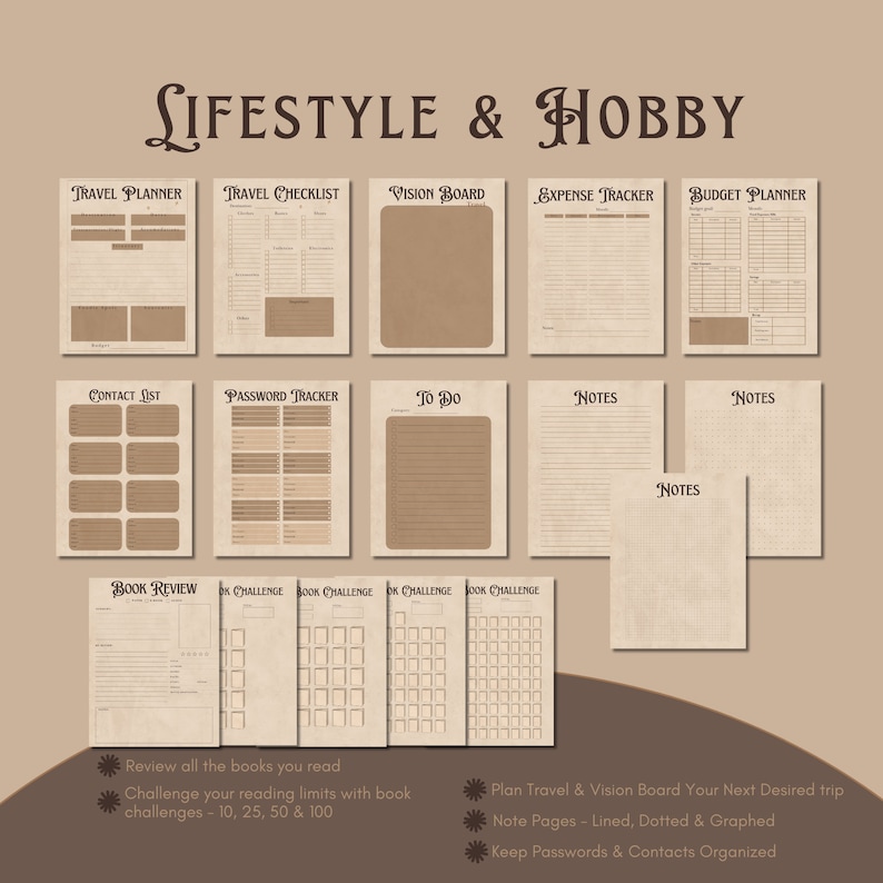 Daily Planner Printable Dark Academia Stationary Dark Academia Gifts ...