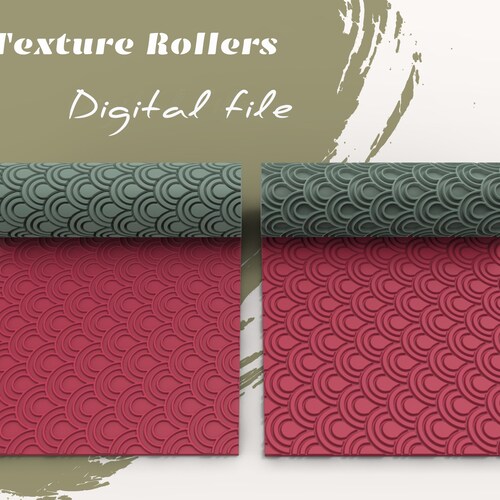 Ethnic C Polymer Clay Seamless Texture Roller Digital STL - Etsy