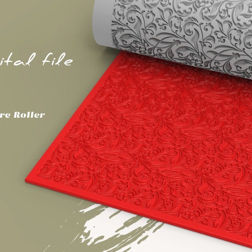 Art Deco 5 Polymer Clay Texture Roller Digital STL File - Etsy
