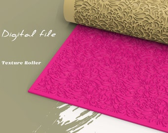 Ethnic C Polymer Clay Seamless Texture Roller Digital STL - Etsy