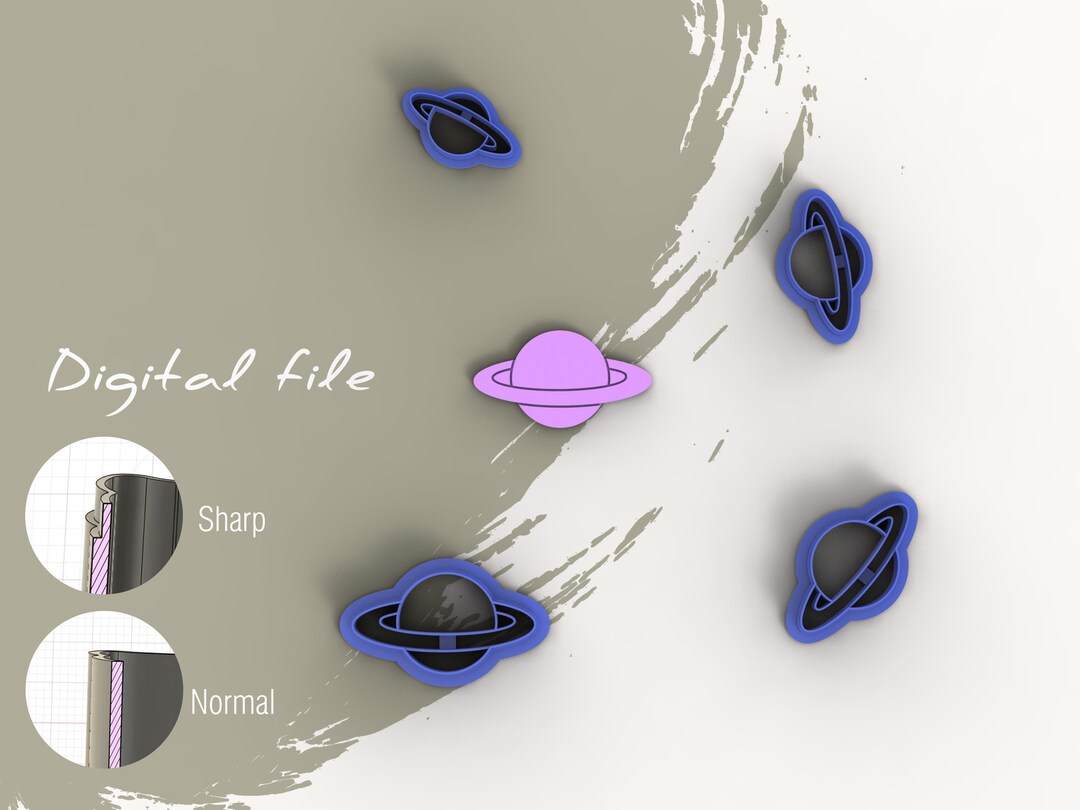 Saturn Polymer Clay Cutter | Digital STL File | 4 Sizes | 2 Cutter ...