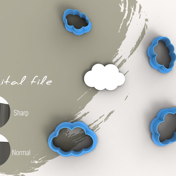 Cloud Stl File - Etsy