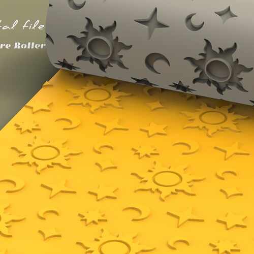 Ethnic C Polymer Clay Seamless Texture Roller Digital STL - Etsy