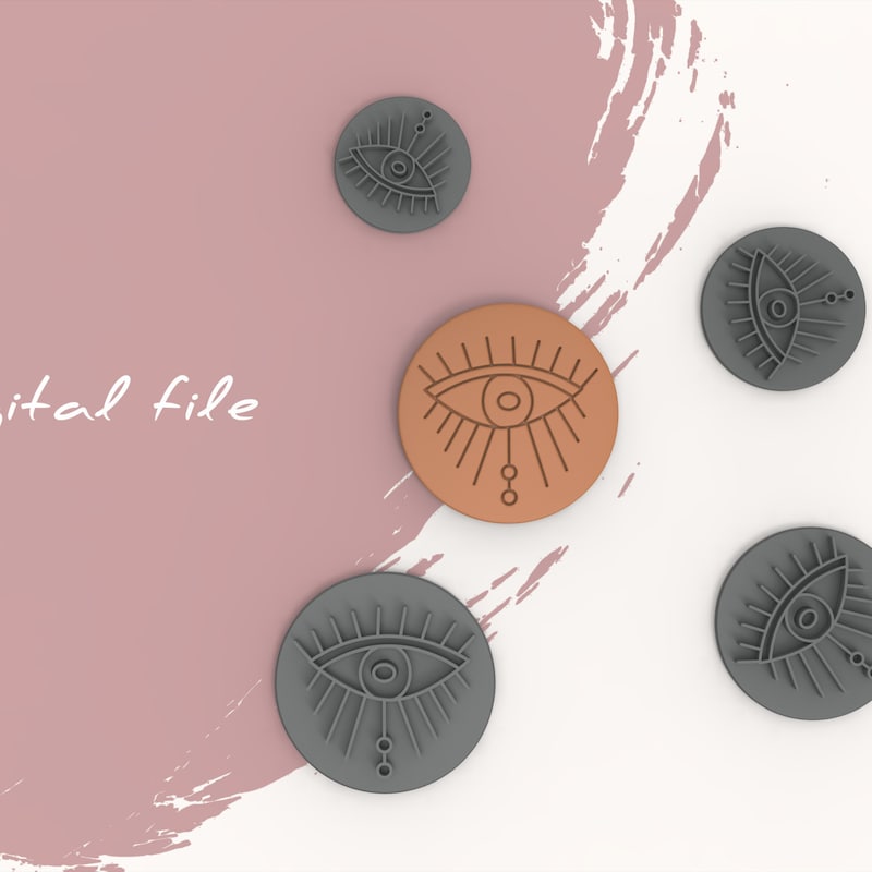 Clay Stamps Evil Eye - Etsy