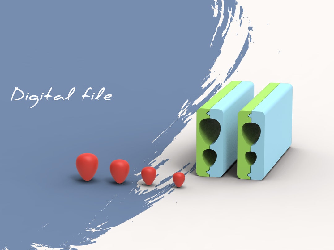 Polymer Clay Strawberry Fruit Shape Bead Roller | Digital STL File - Etsy