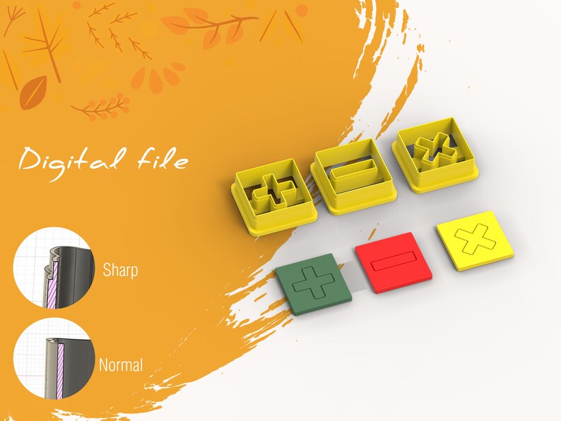Math Symbols Back to School Clay Cutters | Digital STL File | 5 Sizes ...