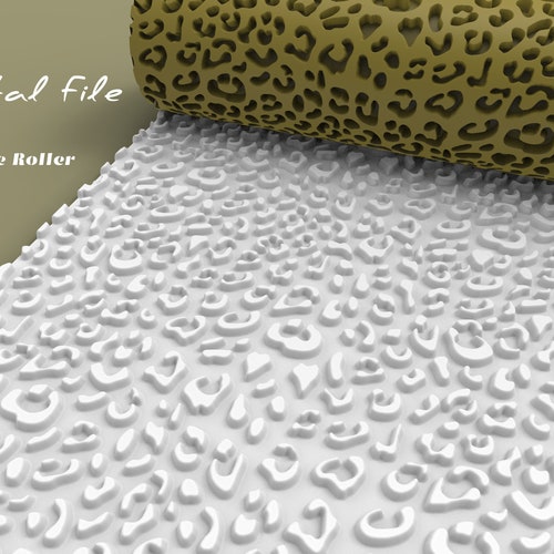 Floral A Polymer Clay Seamless Texture Roller Digital STL - Etsy