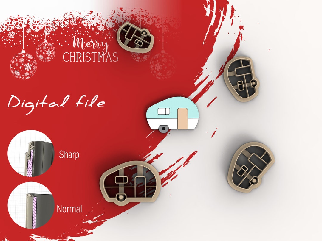 Caravan - Camper Clay Cutter | Digital STL File | 5 Sizes | 2 Cutter ...