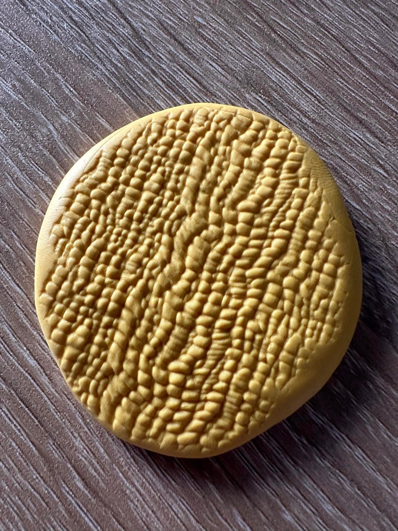 Leather 2 | Polymer Clay Seamless Texture Roller | Digital STL File - Etsy