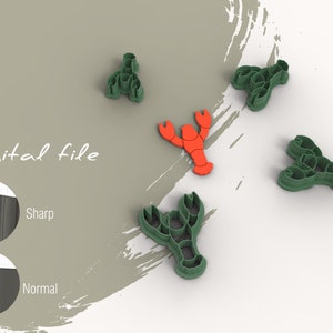 Lobster - Crawfish Polymer Clay Cutters | Digital STL File | 6 Sizes ...