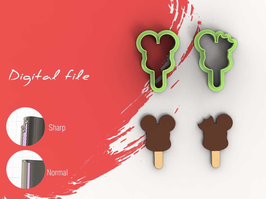 Mouse Popsicle Polymer Clay Cutters Digital STL File 5 - Etsy