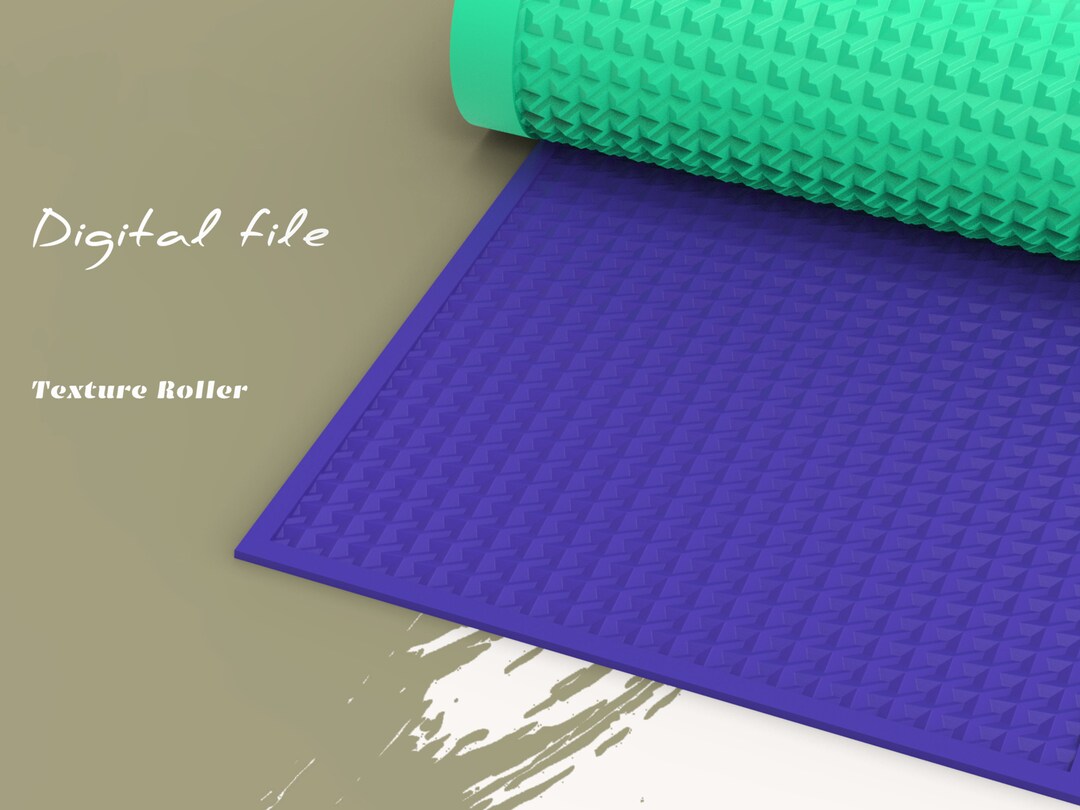 Geometric 4 Polymer Clay Seamless Texture Roller Digital STL File - Etsy