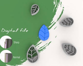 Leaf Stl File - Etsy