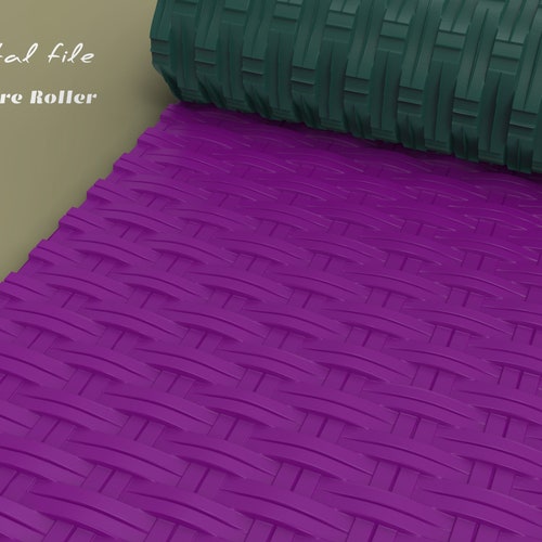 Rattan C Polymer Clay Seamless Texture Roller Digital STL - Etsy