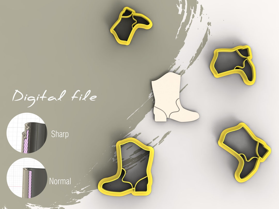 Majorette Boot Polymer Clay Cutter | Digital STL File | 5 Sizes | 2 ...