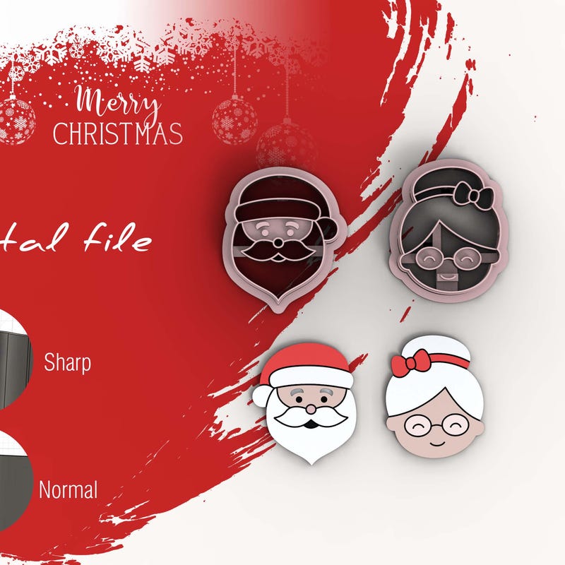 Stl Santa Mrs Cutters - Etsy