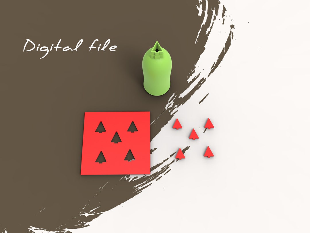 Tree 3 Clay Cutter | Christmas Polymer Clay Cutters | Slab Cutter ...