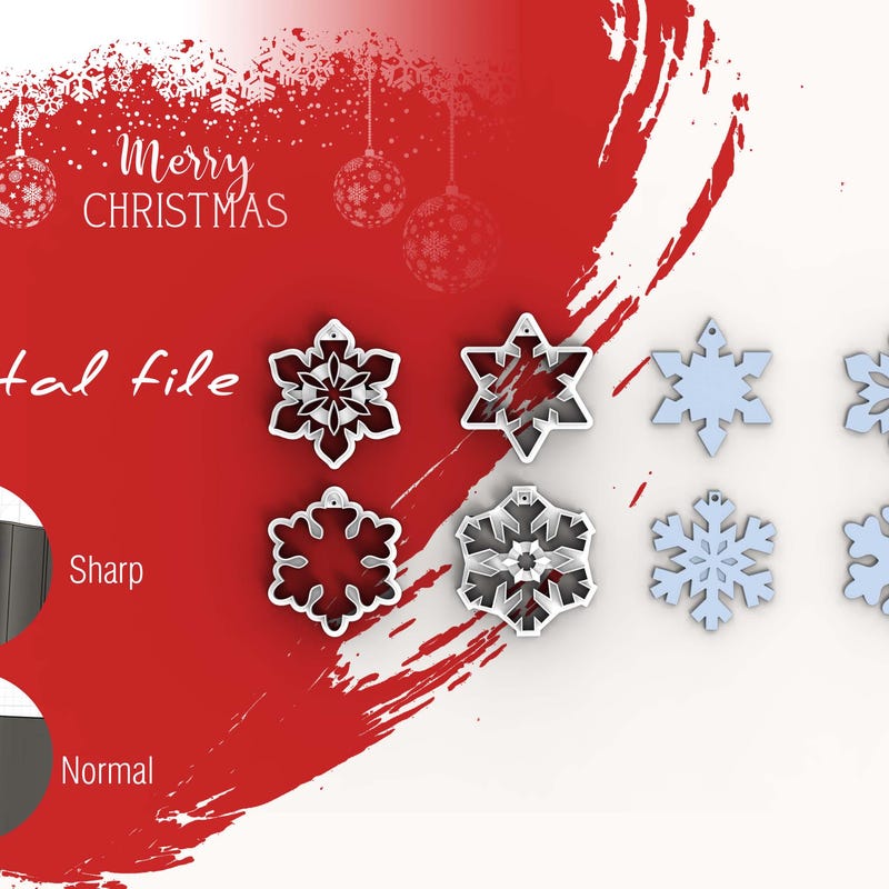 Clay Snowflake Ornament - Etsy