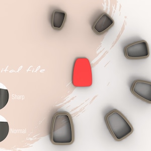 Trapezoid With Round Corners Polymer Clay Cutters | Digital STL File ...