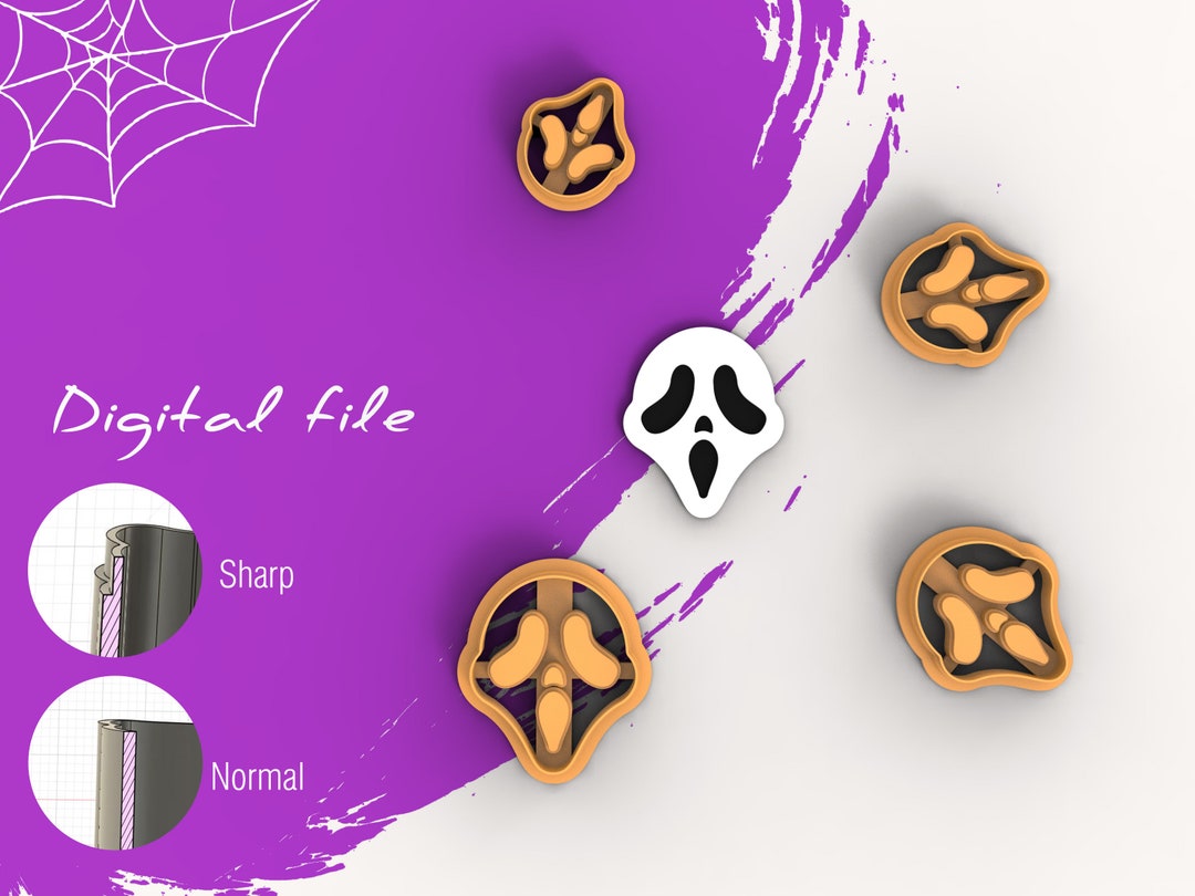 Scream 2 Halloween Polymer Clay Cutter | Digital STL File | 5 Sizes | 2 ...