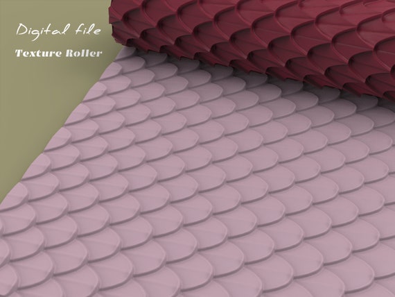 Fish Scales Polymer Clay Seamless Texture Roller Digital - Etsy
