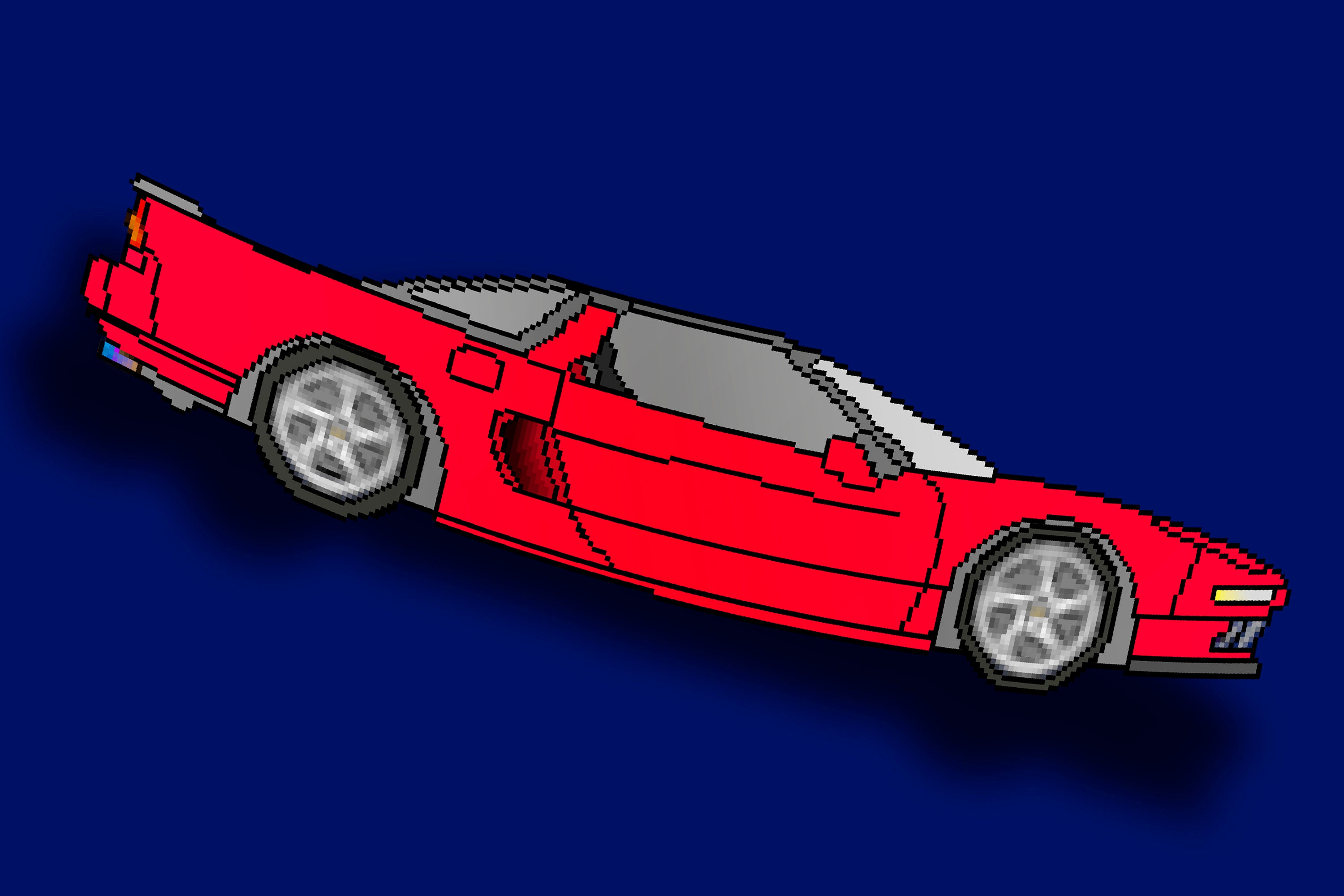 Custom Pixel Car JDM Style Vinyl Sticker Moody Sadboy Drift Car Meet ...