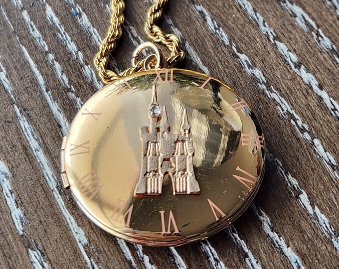 Disney Castle Locket , Magic Kingdom Official Disney Locket , Disney ...