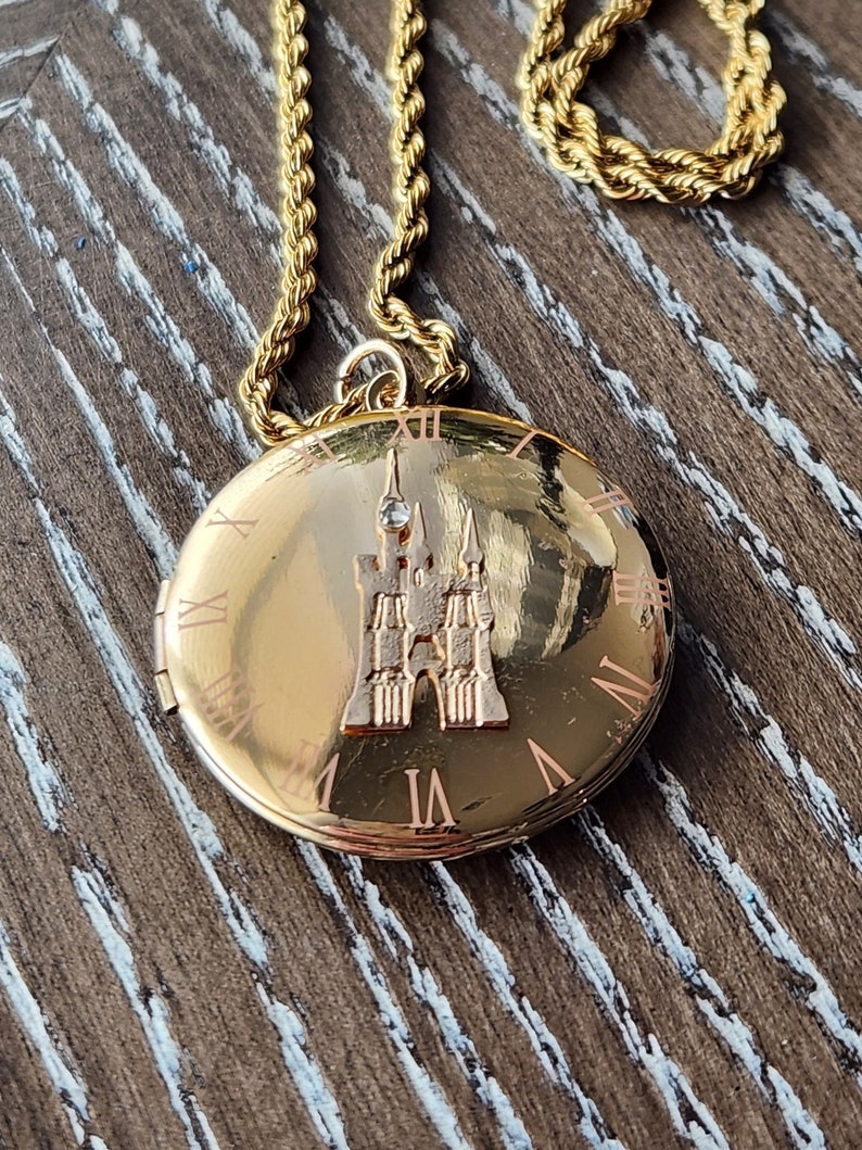 Disney Castle Locket Magic Kingdom Official Disney Locket - Etsy