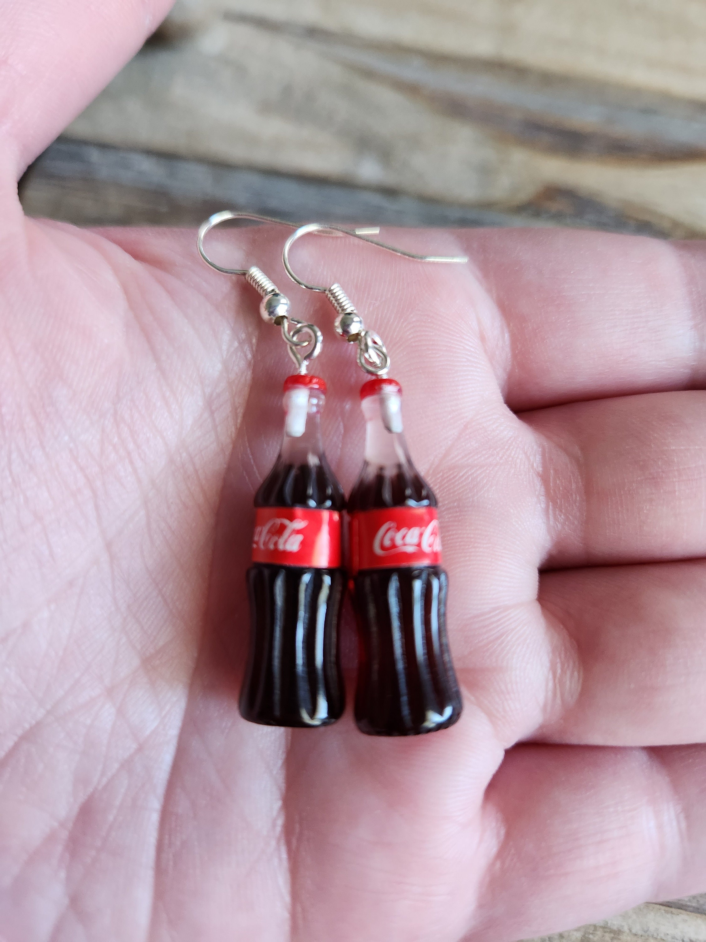 Coca Cola Earrings Coke Glass Bottle Earring Coke Jewelry Plastic Coke ...