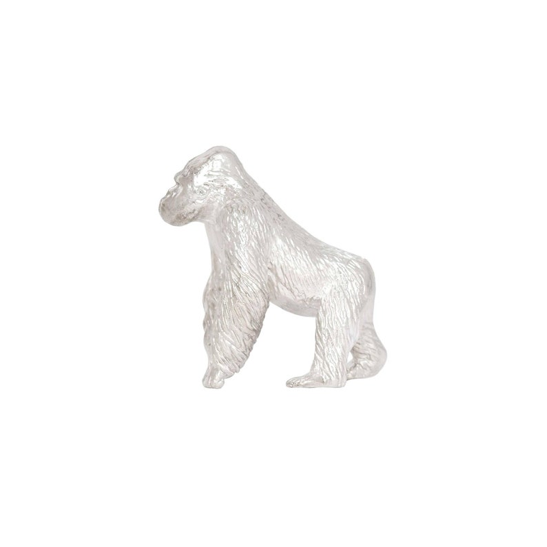 Silverback Statue Silver Gorilla Figurine .925 - Etsy