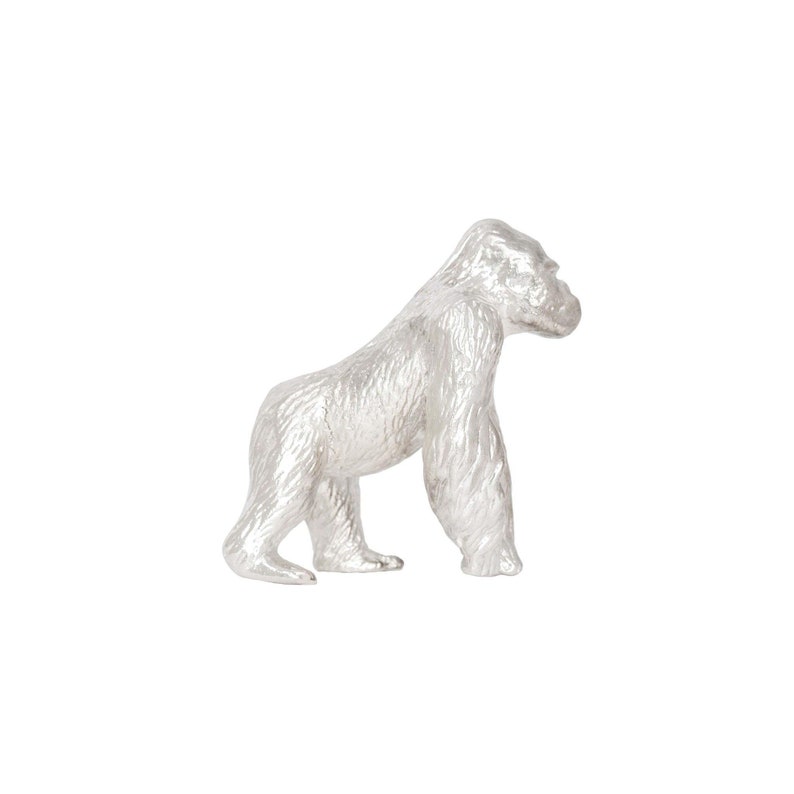 Silverback Statue Silver Gorilla Figurine .925 - Etsy