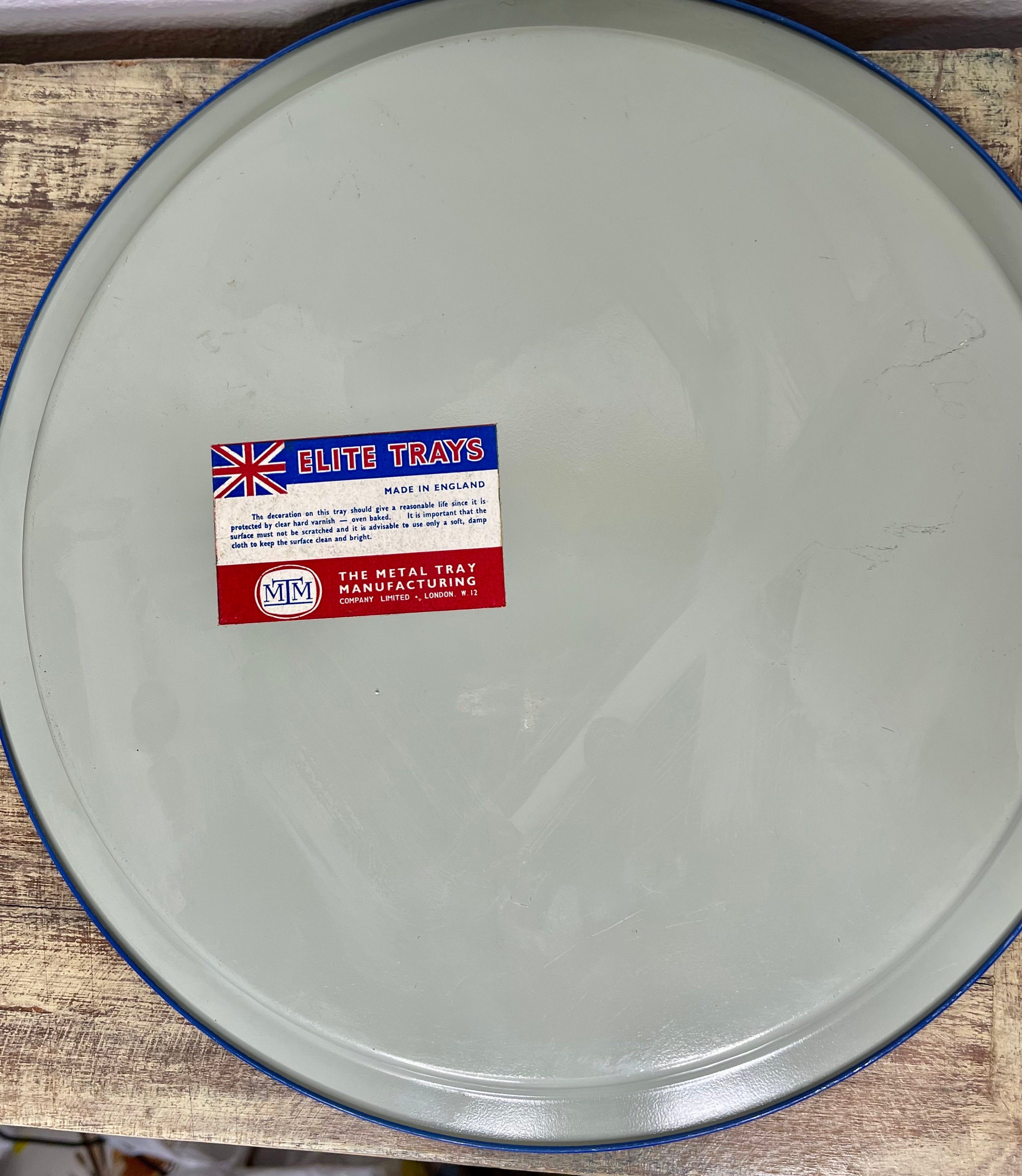 Vintage Blue Boy Tray Made in England Royal Core Aesthetic - Etsy
