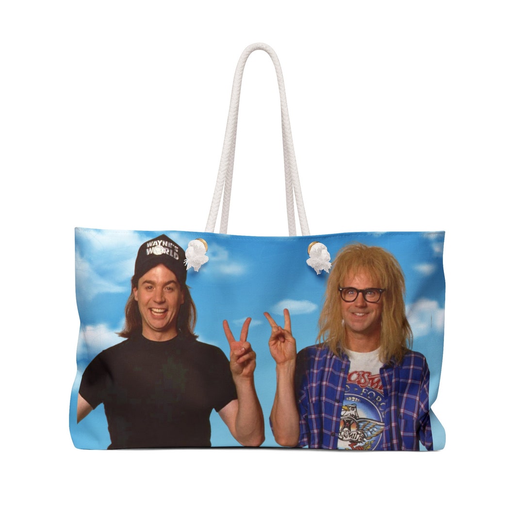 Wayne's World Weekender Bag, Peace Sign Tote, Classic Movie Inspired ...
