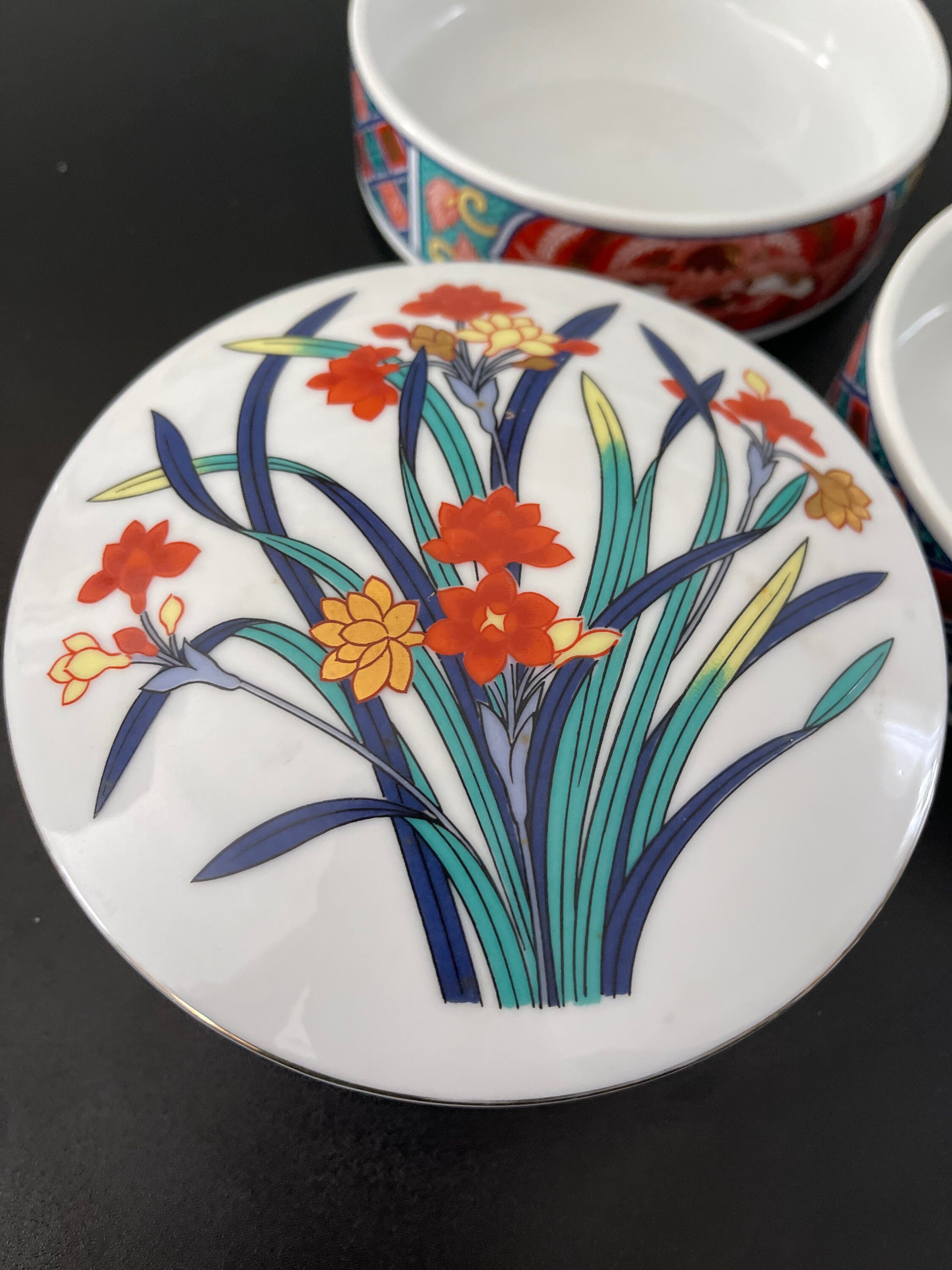 Vintage Japanese 3 Tier Porcelain Bento Box Retro Okura - Etsy