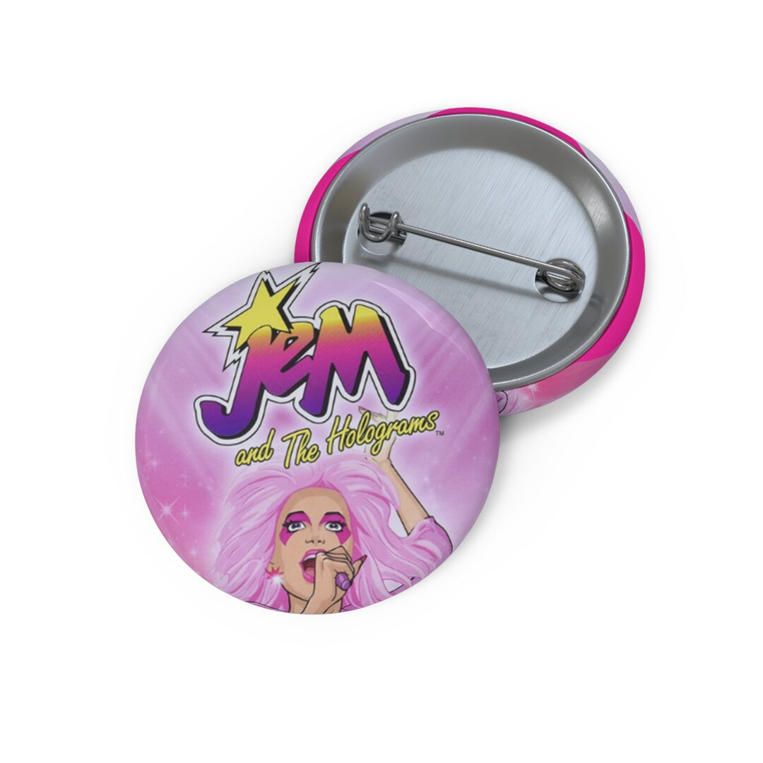 Jem and the Holograms Pin Button, Retro 80's TV Cartoon Nostalgia - Etsy