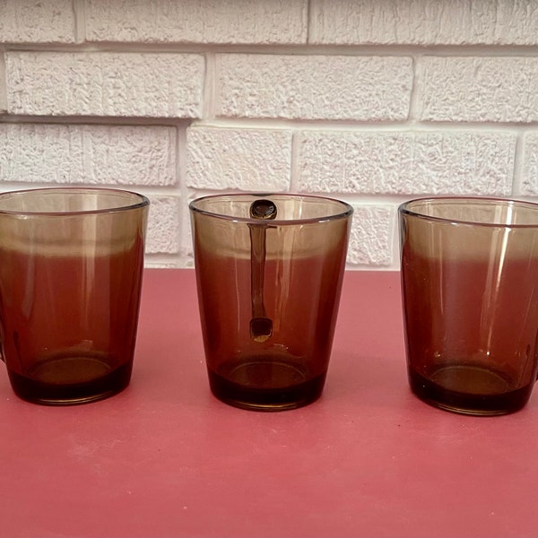 Brown Glass Mug - Etsy