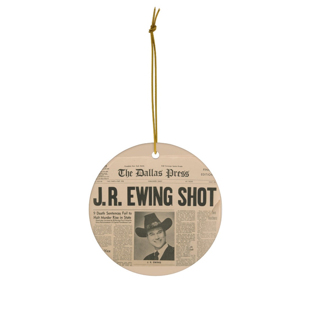 Dallas Who Shot Jr, J.R. Ewing Shot Newspaper Clipping, Dallas Tv Show ...