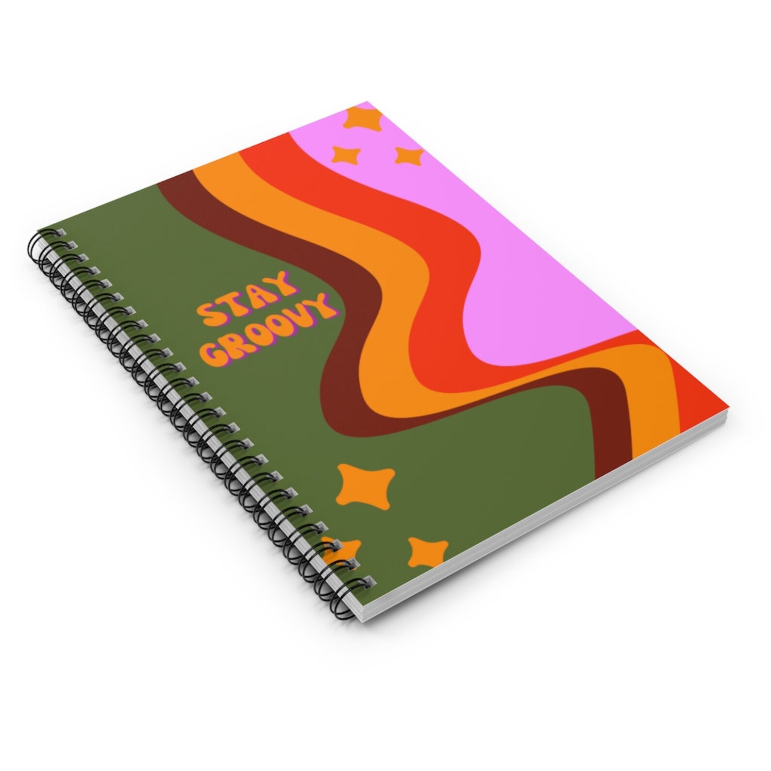 Stay Groovy Journal Cute Indie Notebook Hippie Notebook - Etsy