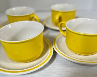 Yellow Tea Cup Set - Etsy