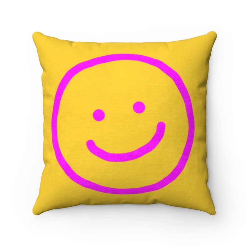Smiley Face Pillow - Etsy