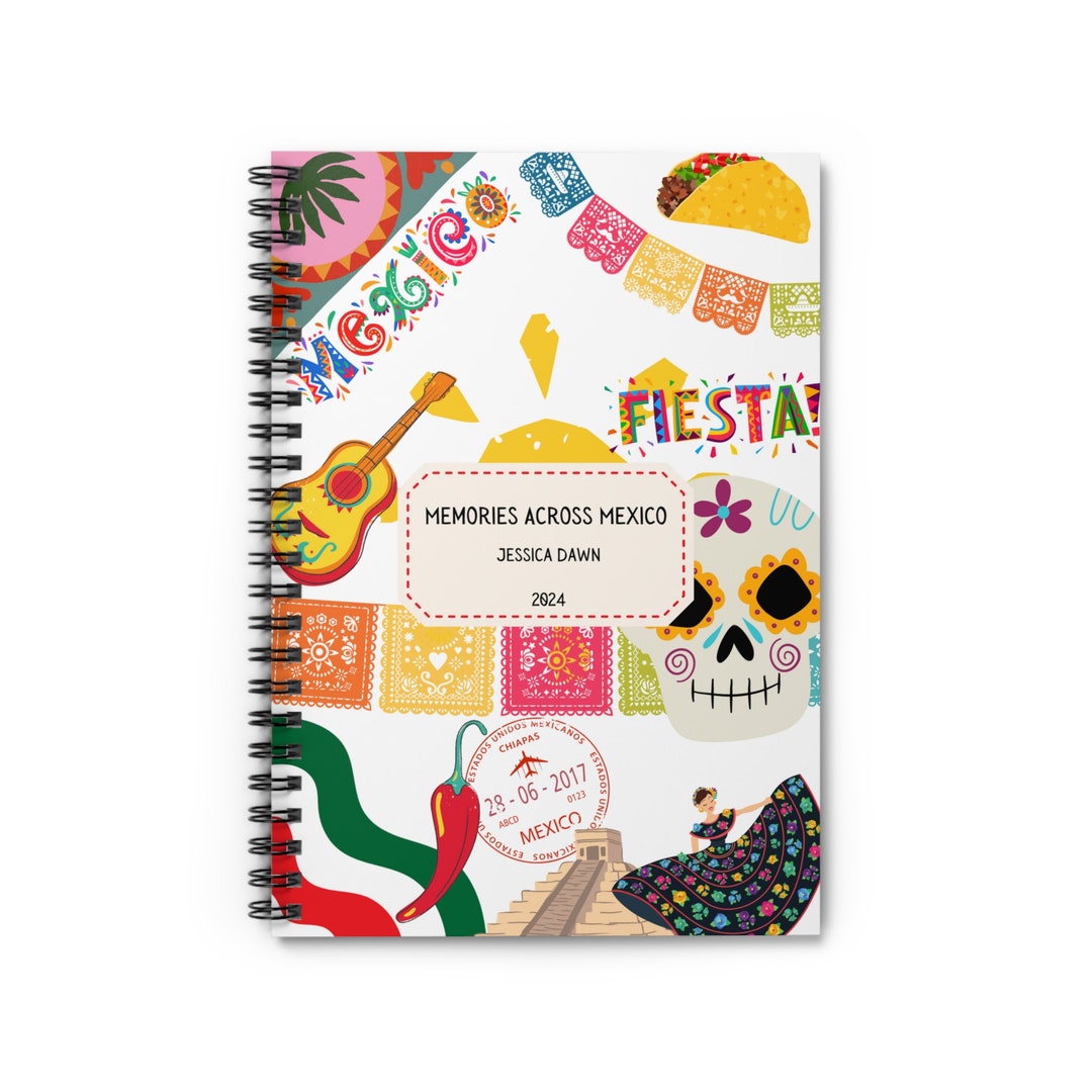 Personalized Our Mexico Travel Journal Customizable Mariachi, Tacos ...