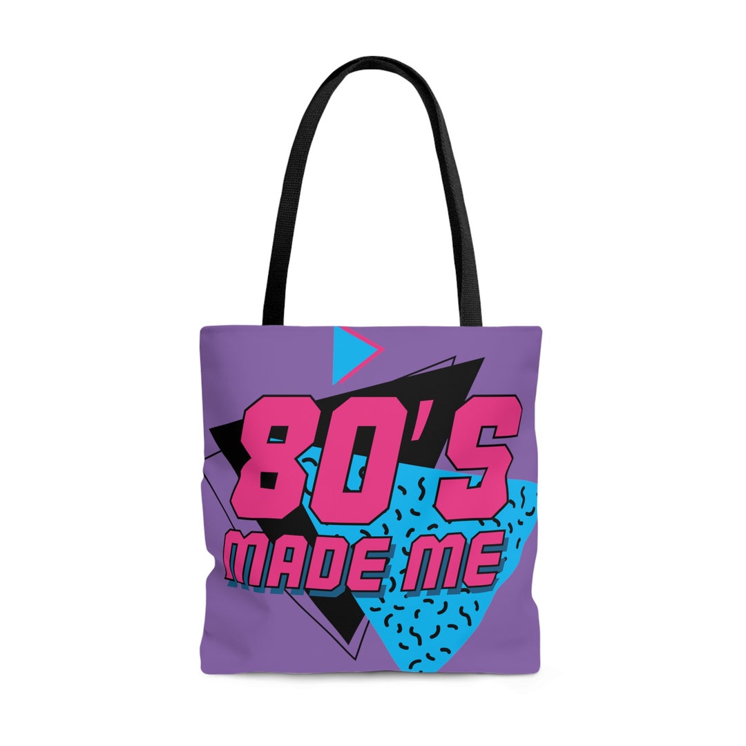 80's Made Me Tote Bag, Retro 1980's Beach Bag, Born in the 80's Gift ...