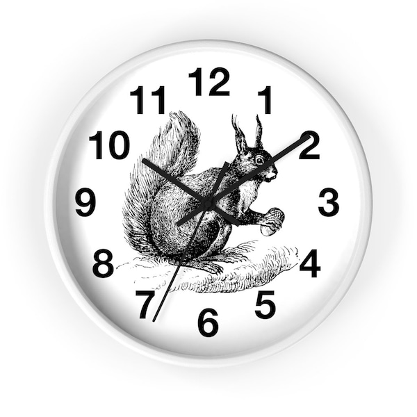 Squirrel Clock - Etsy