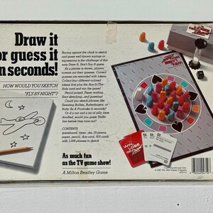 Vintage Wine Lose or Draw Board Game, Retro 80s TV Game Show, Classic ...