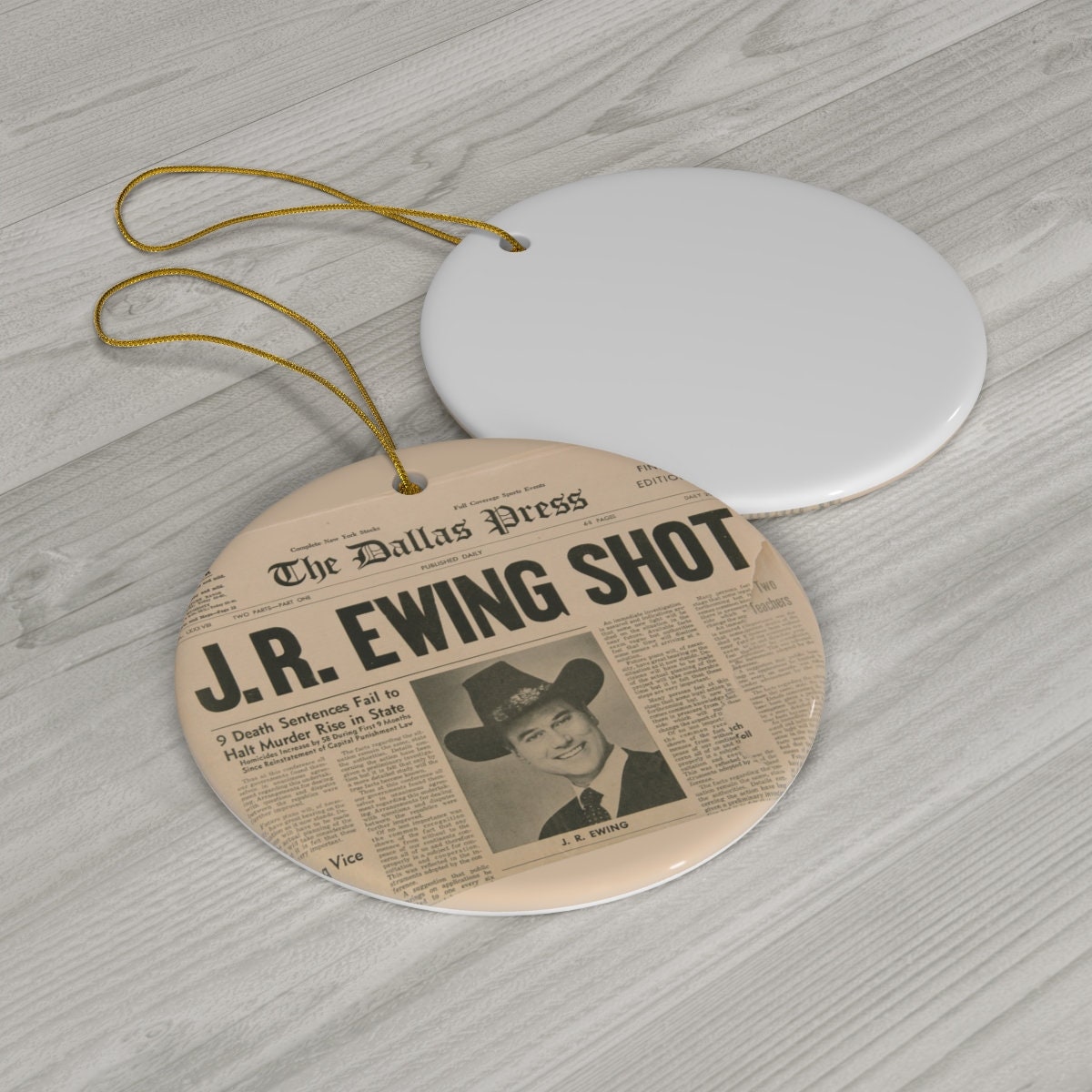 Dallas Who Shot Jr J.R. Ewing Shot Newspaper Clipping Dallas - Etsy