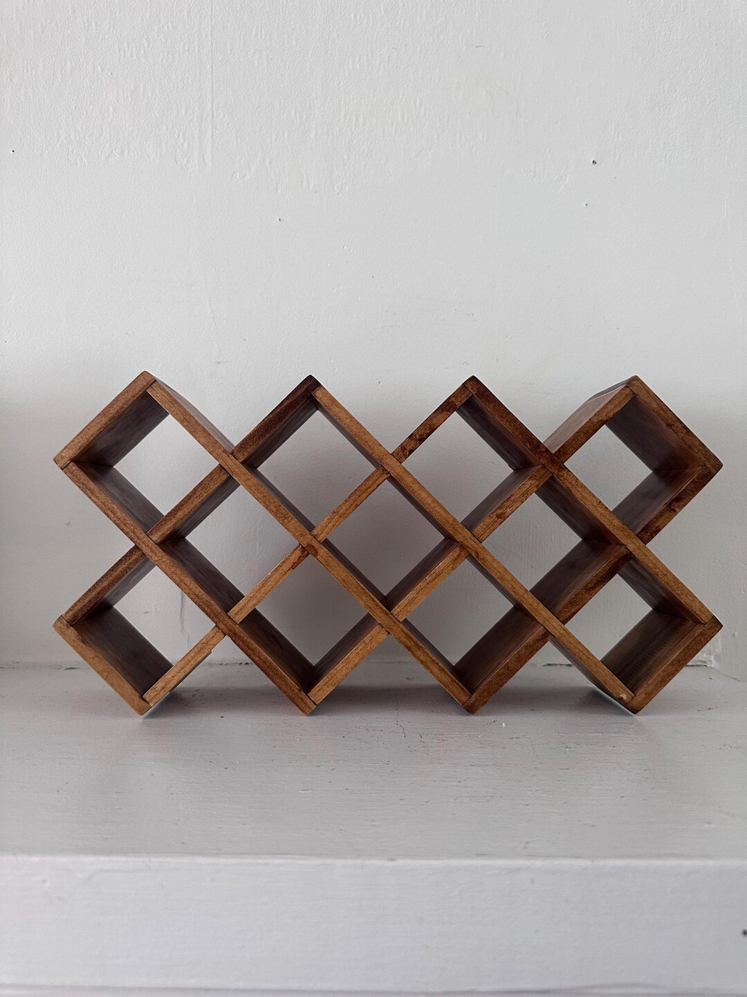 Mid-century Modern Spice Rack, Holds 11 Spice Jars, MCM Wall-mounted ...