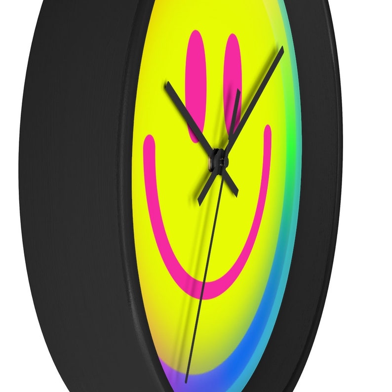 Smiley Face Wall Clock Happy Face Clock Retro Y2k Wall - Etsy