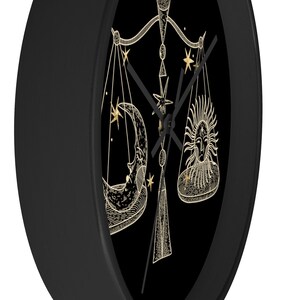 Celestial Sun Moon Balance Clock, Retro Scales of Justice, Occult ...