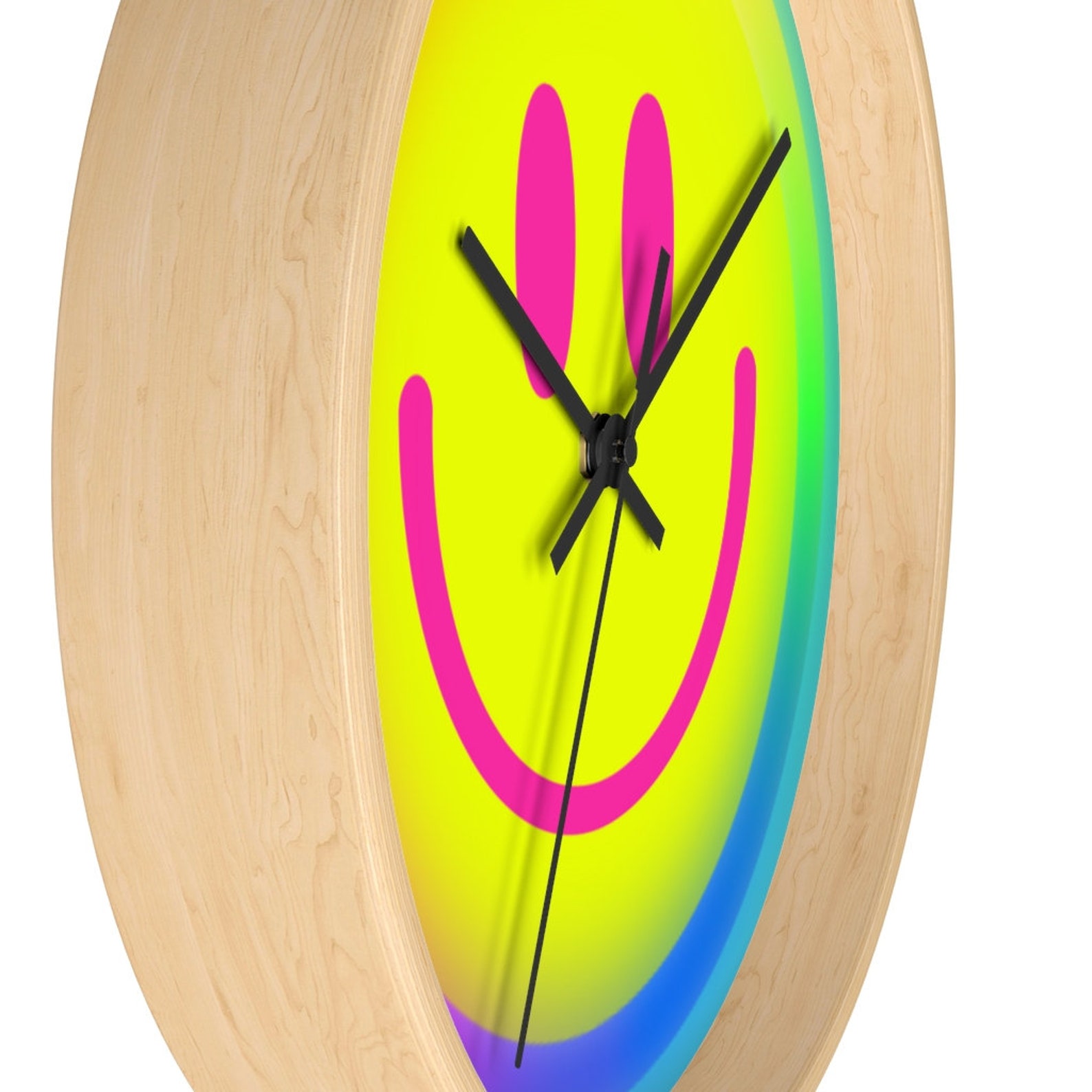 Smiley Face Wall Clock Happy Face Clock Retro Y2k Wall - Etsy