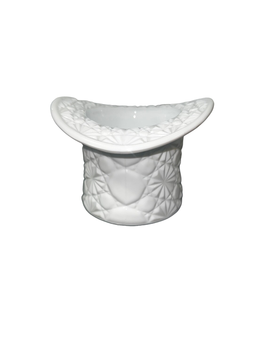 Fenton Milk Glass Top Hat Daisy & Button Pattern Vintage 3.25" Tall - Etsy